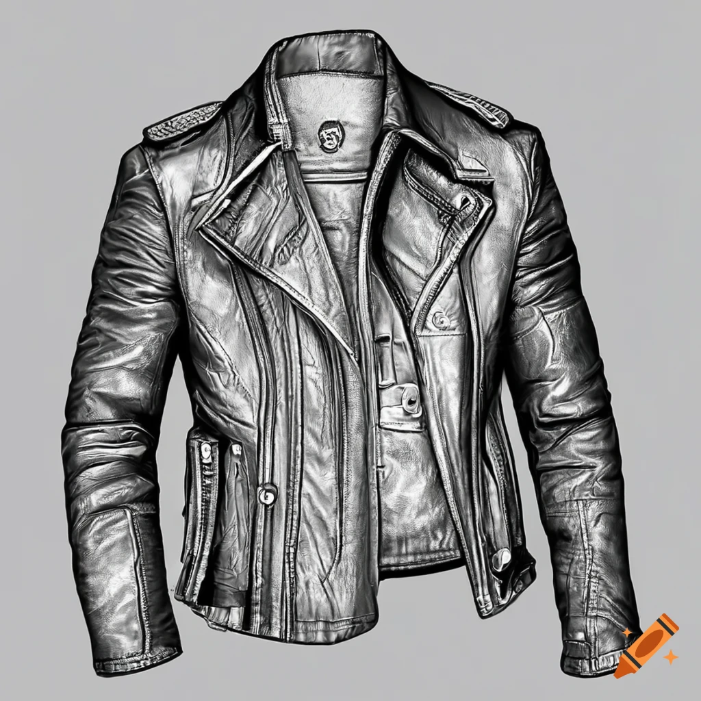 Leather jackets on Craiyon