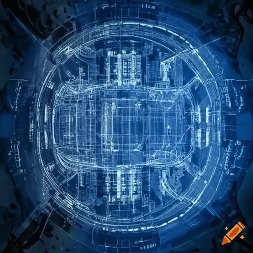 Detailed blueprint diagram of a multinational corporate organization on ...