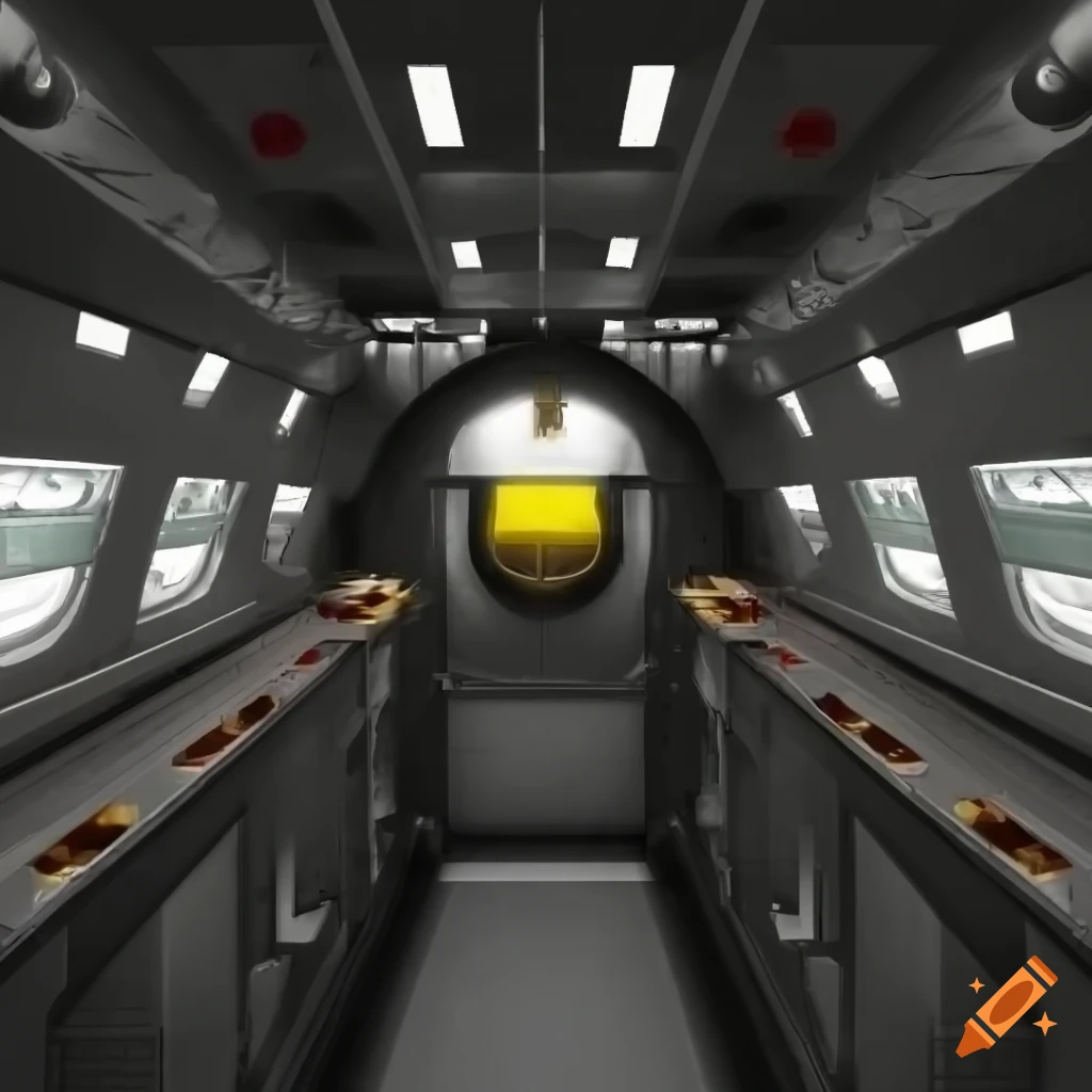 Simplistic submarine interior design on Craiyon