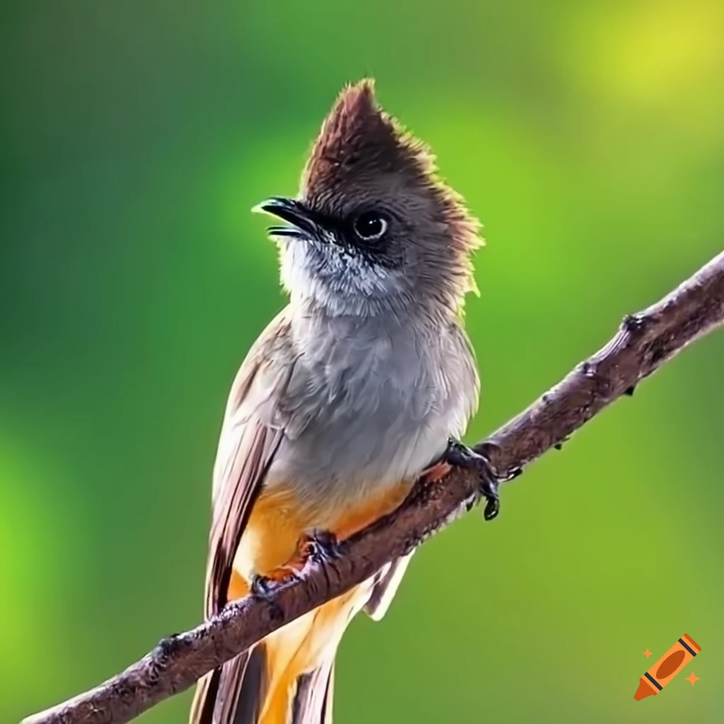 Bulbul bird singing on Craiyon