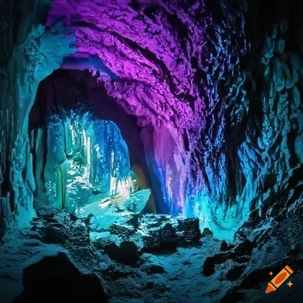 Bismuth cave interior on Craiyon