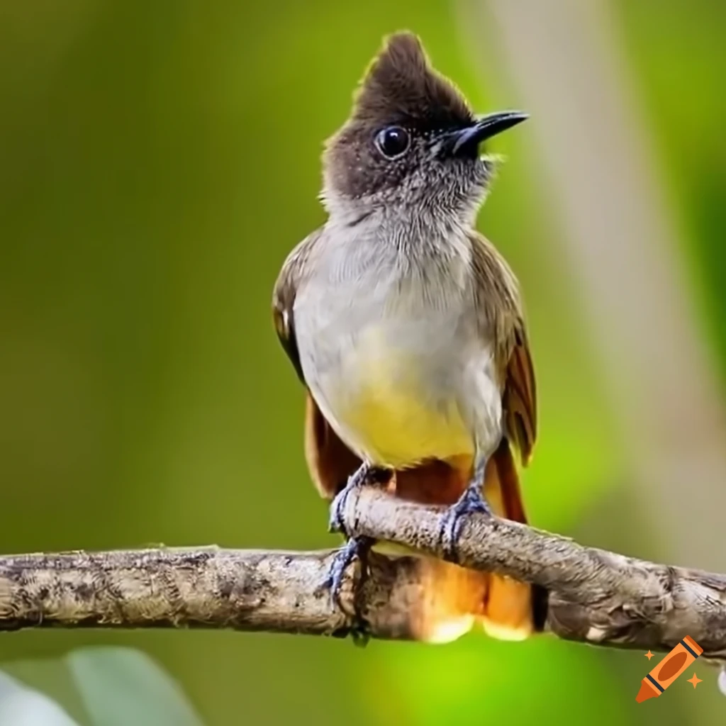 Bulbul bird singing on Craiyon