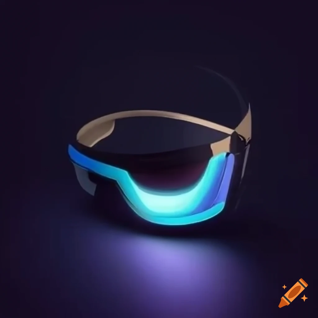 High technology glasses with a futuristic feel on Craiyon