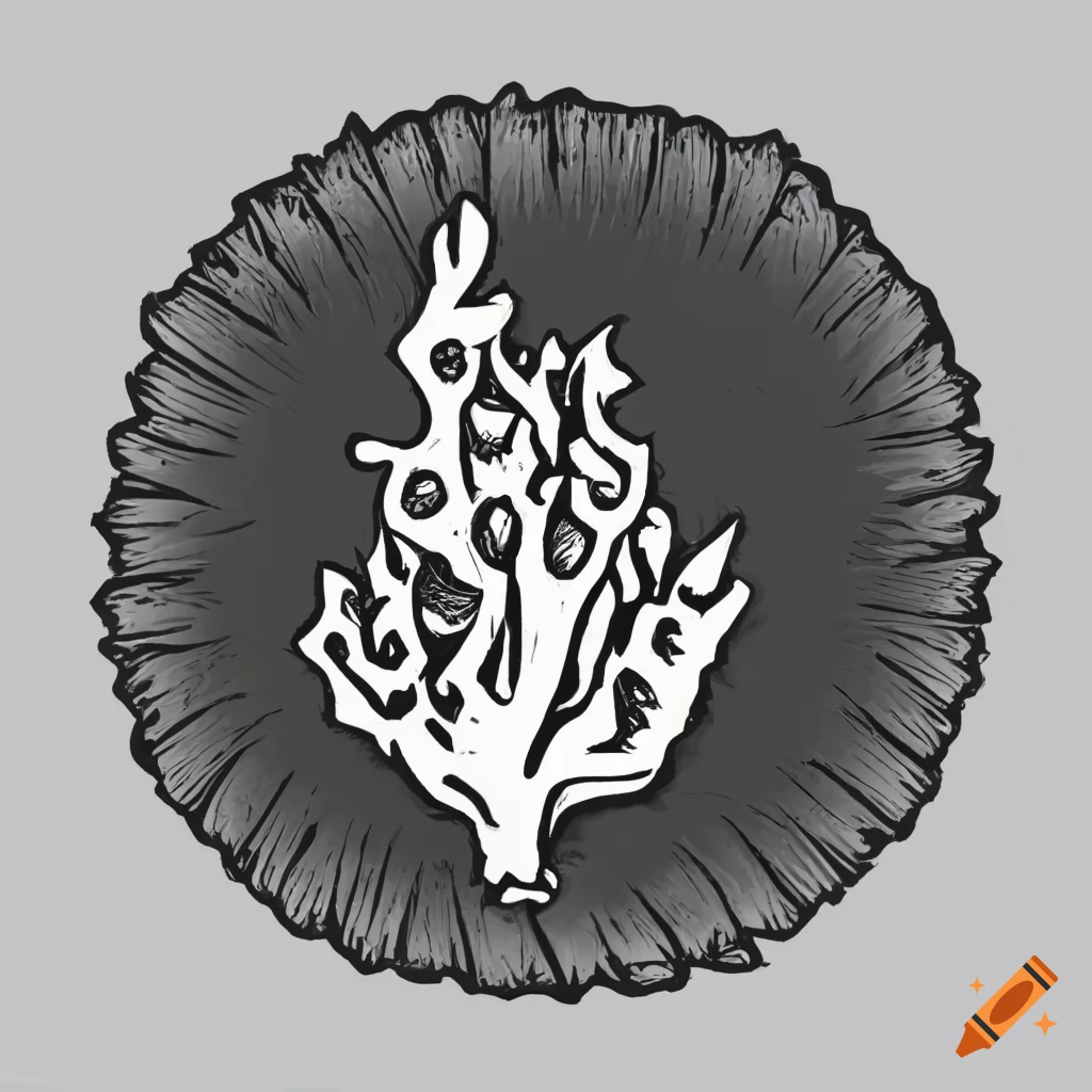 Forest elemental card icon symbols on Craiyon