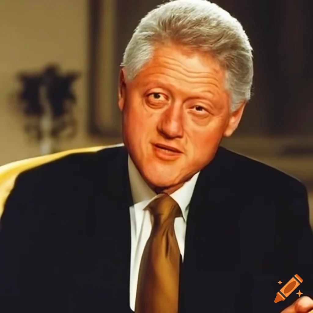 President bill clinton in the oval office on Craiyon