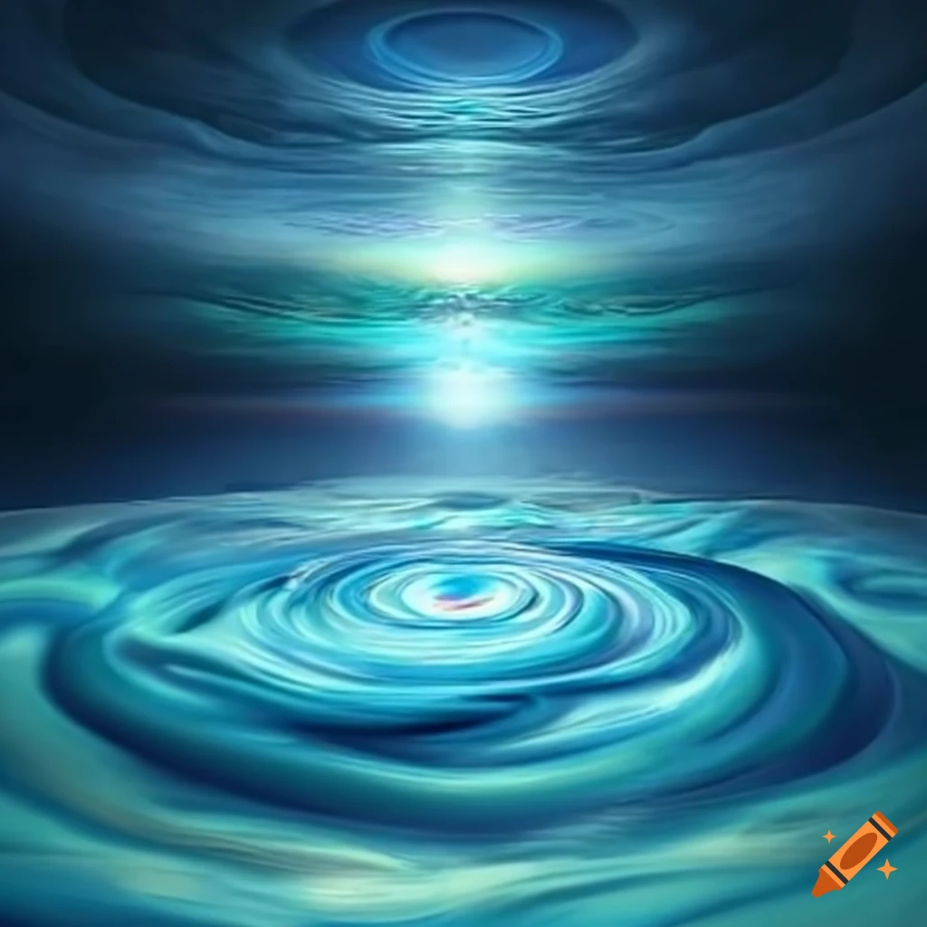 Infinite swirling energy in an eternal sea on Craiyon