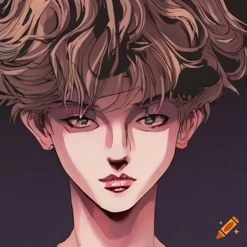 Anime-inspired character with messy hair in a retro style on Craiyon