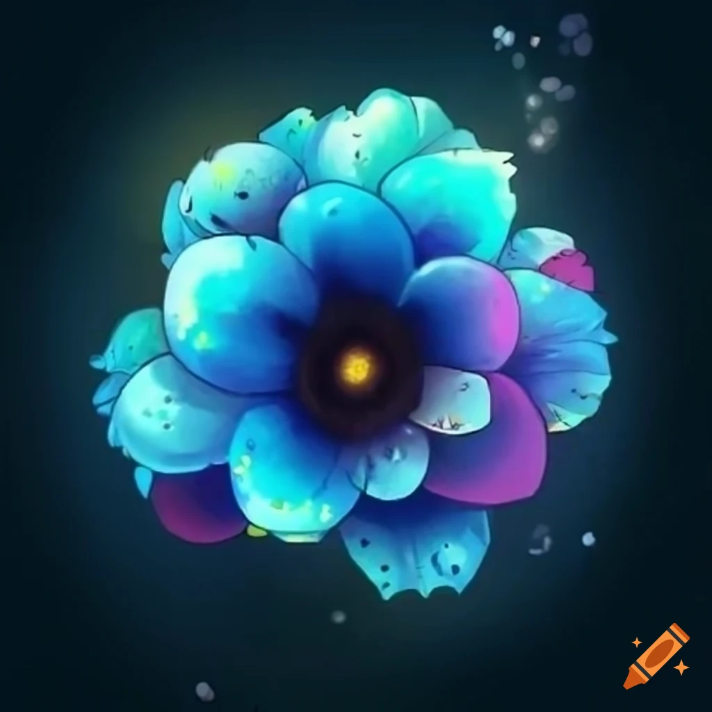 Anime flower on Craiyon