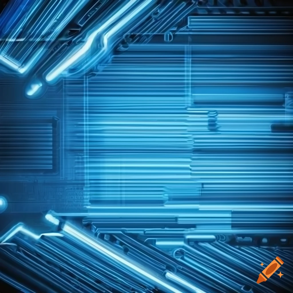 Light blue technology background on Craiyon