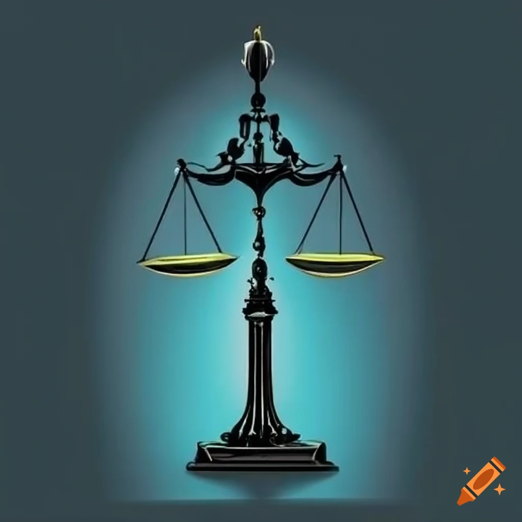Scales of justice symbol on Craiyon