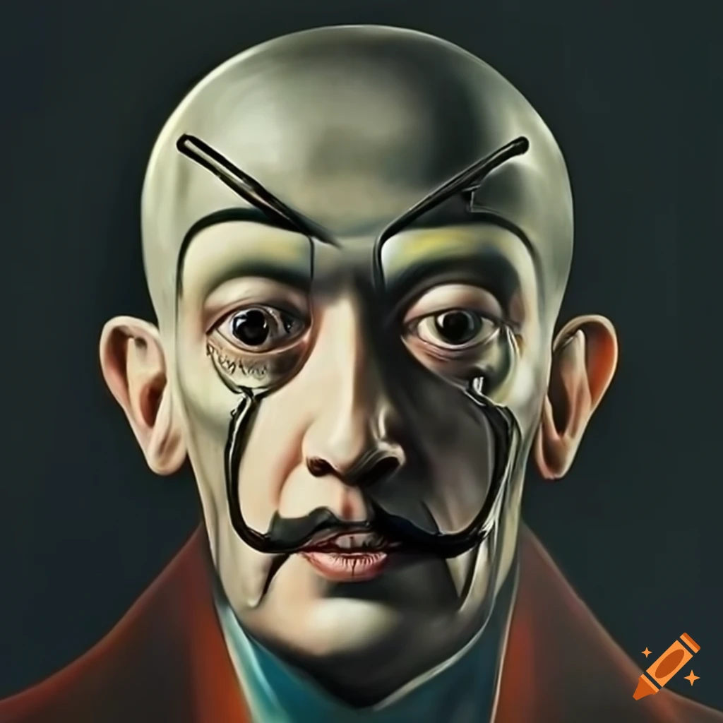 Surrealist artwork inspired by robots from salvador dalí on Craiyon