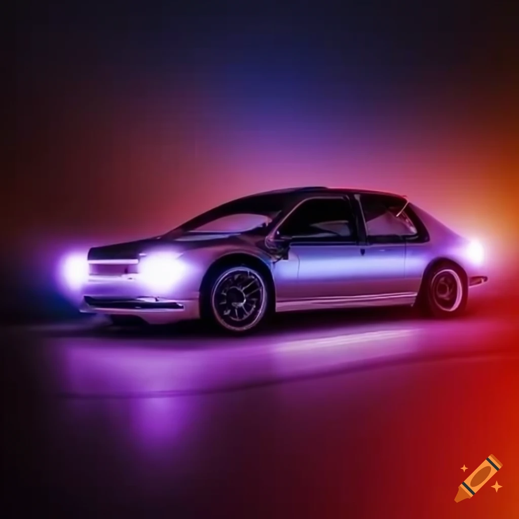 Sleek japanese car in high-definition with detailed symmetry on Craiyon