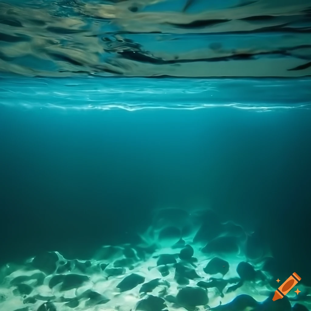 Surface of water captured in aquatic photography on Craiyon