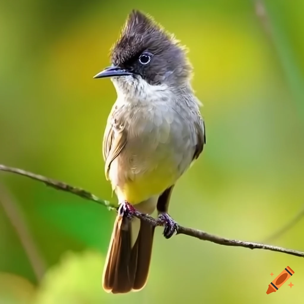 Bulbul bird singing on Craiyon