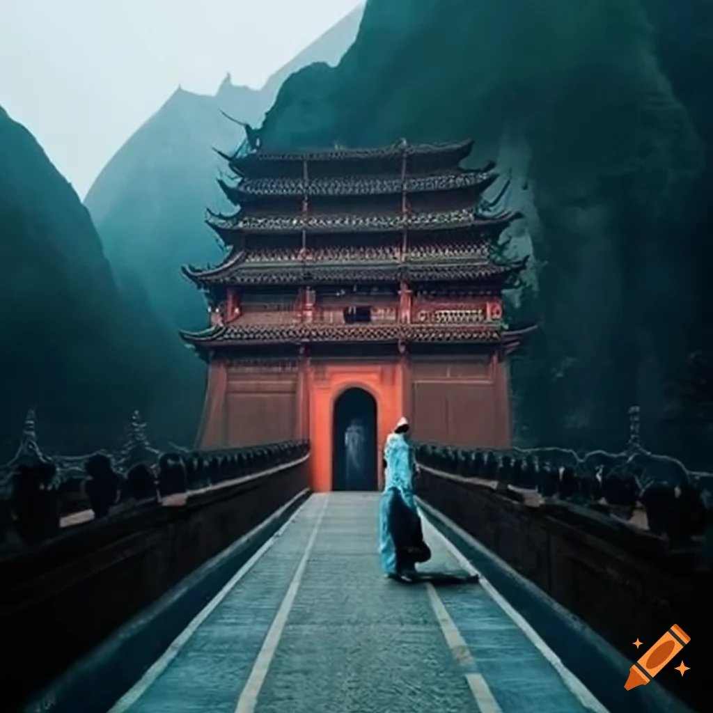 Iconic shaolin temple bridge symbolizing ancient peace and modern ...
