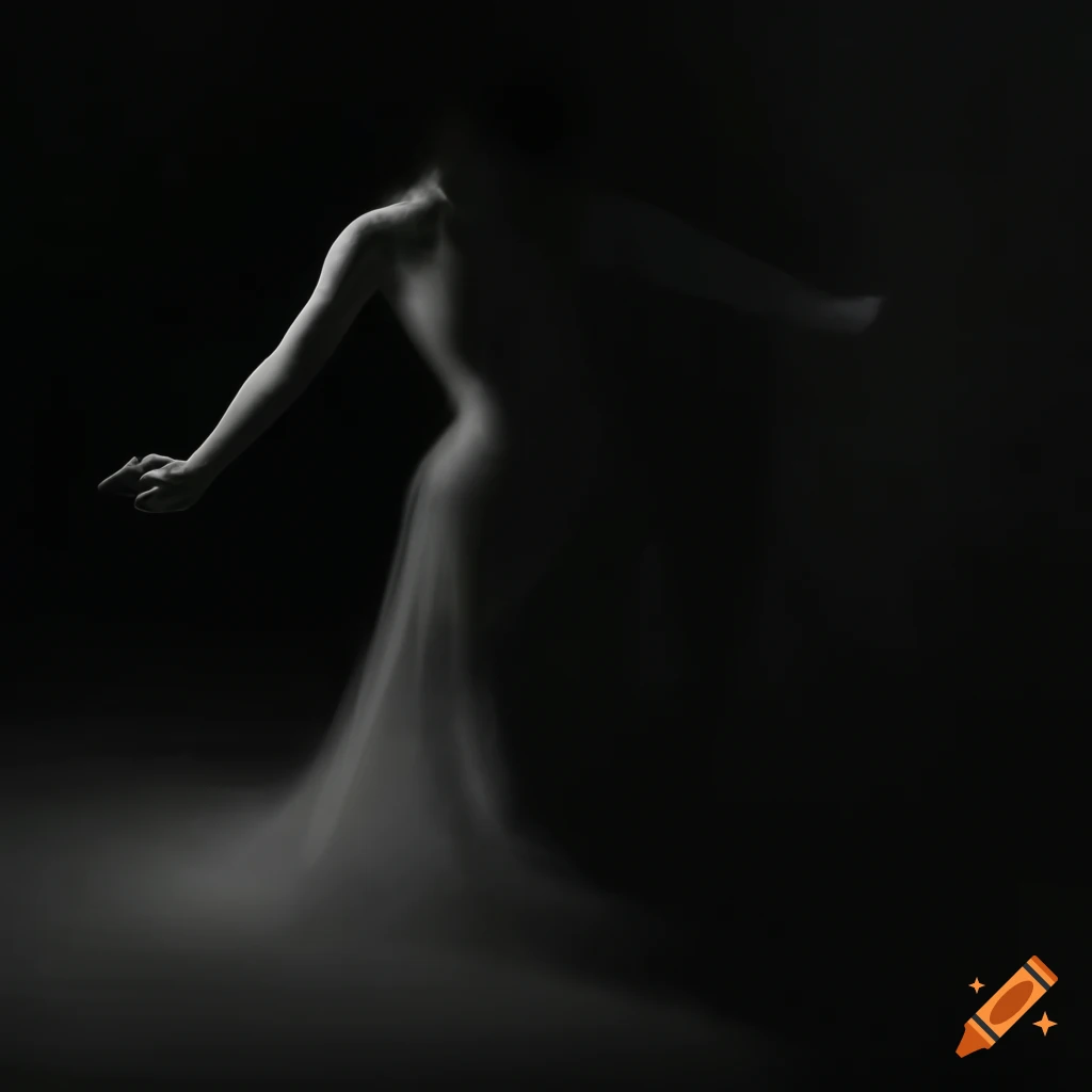 Dancing shadows on Craiyon