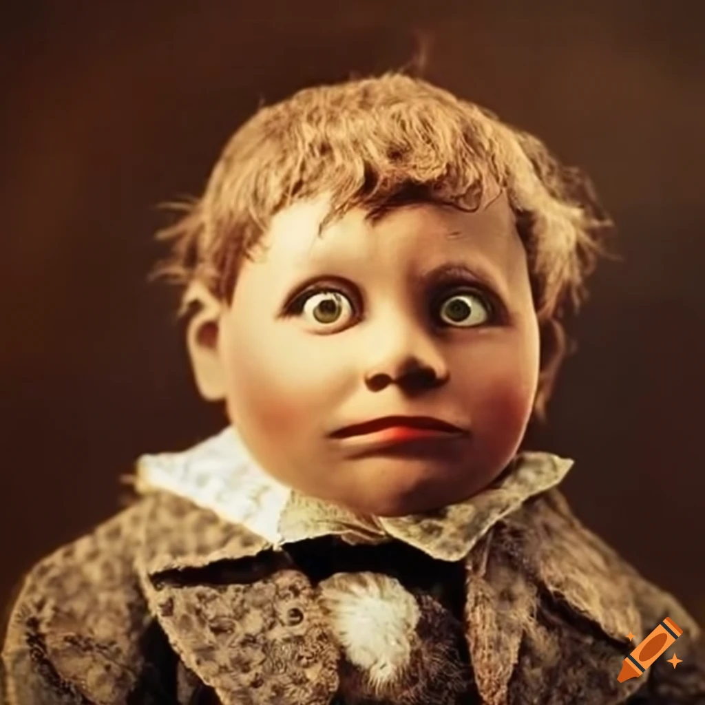 Adorable orphan muppet boy in a historic boston setting on Craiyon