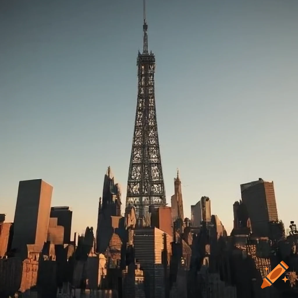 Eiffel tower in new york on Craiyon