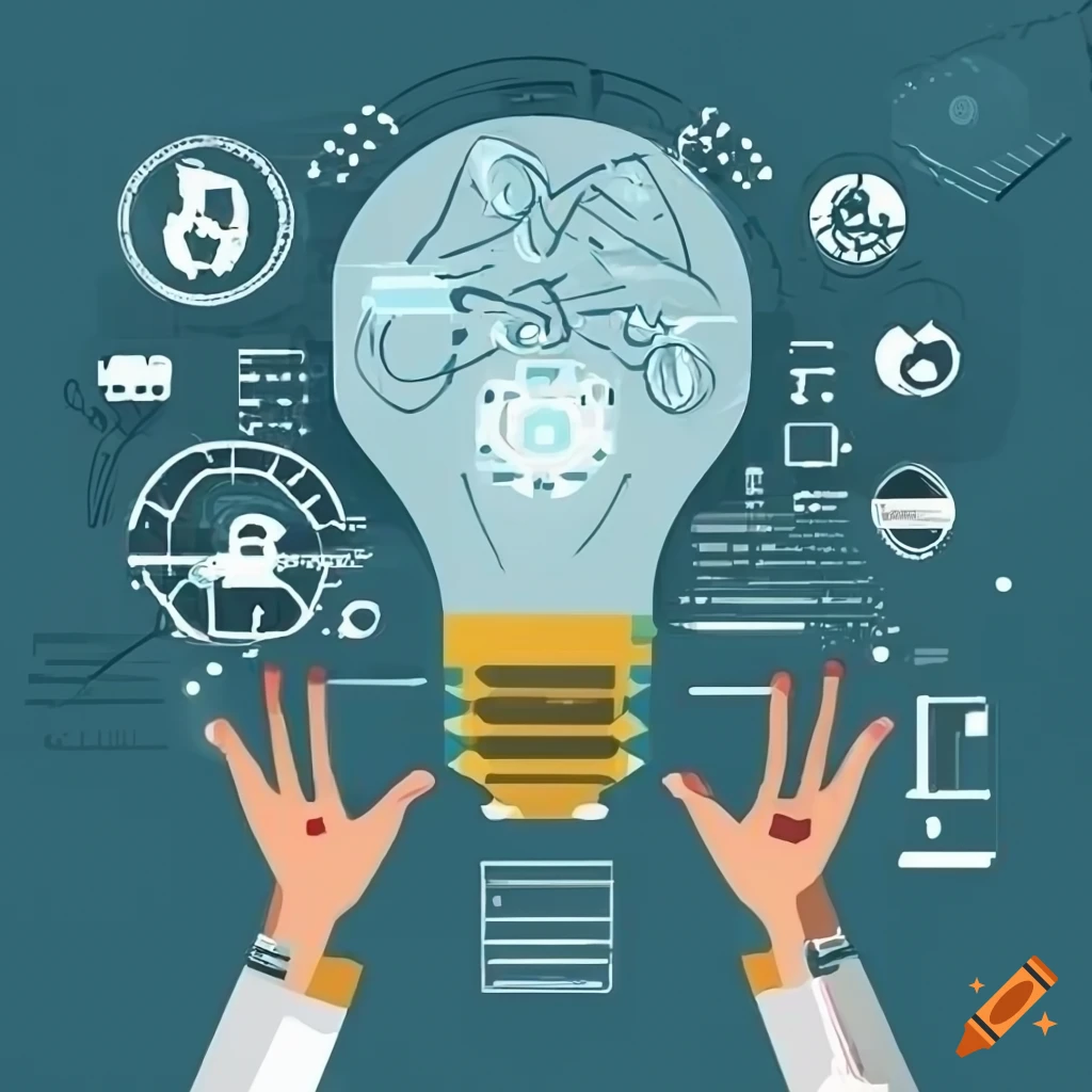 Innovative digital infographic of a smart accountant on Craiyon