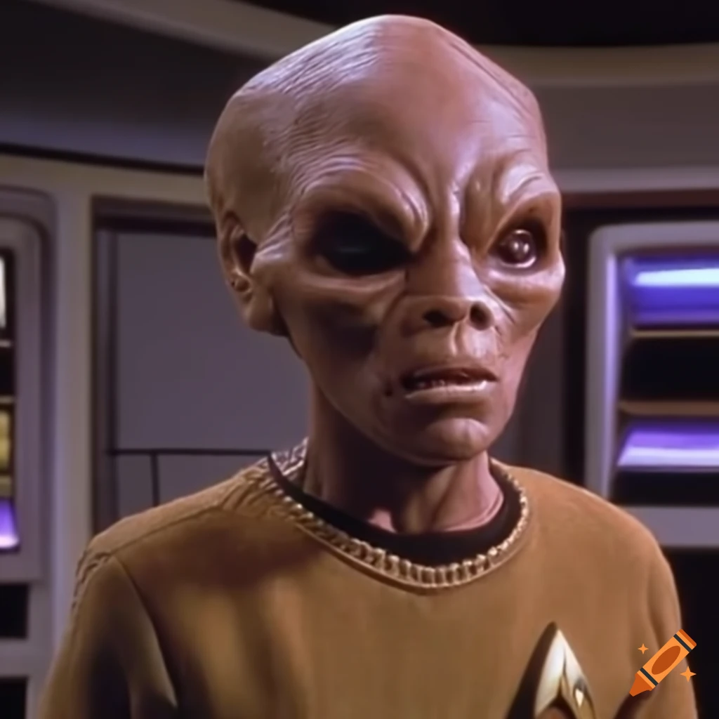 United states portrayed as an alien in 1990s star trek on Craiyon