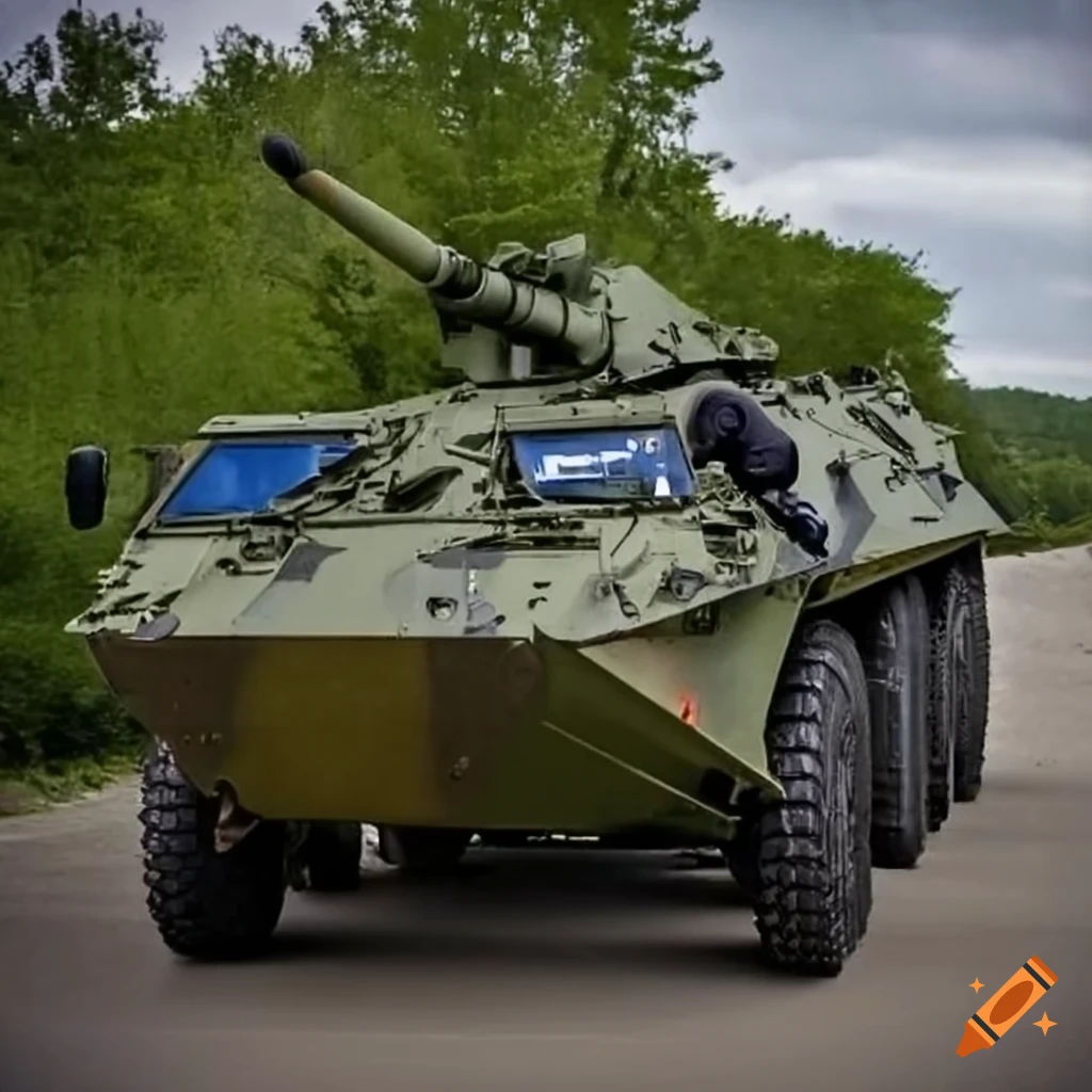 BTR-82 Armored Personnel Carrier military vehicle on Craiyon