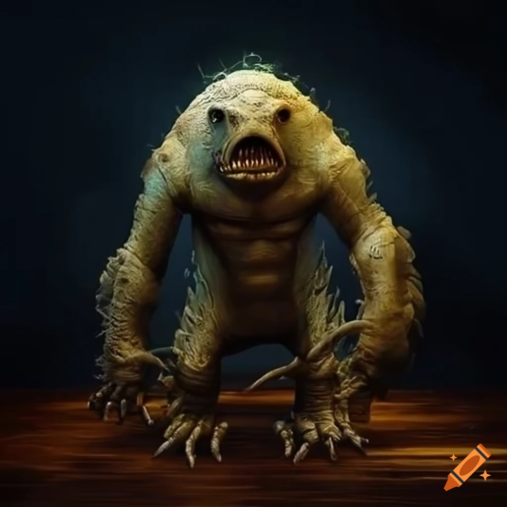 Big monster creature on Craiyon