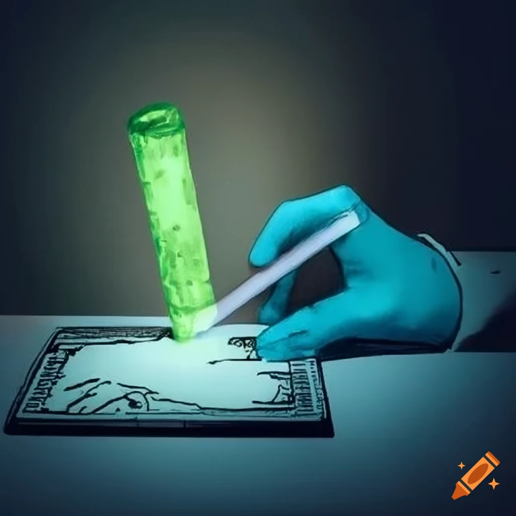 Scientist preparing uranium sample for experiment on Craiyon