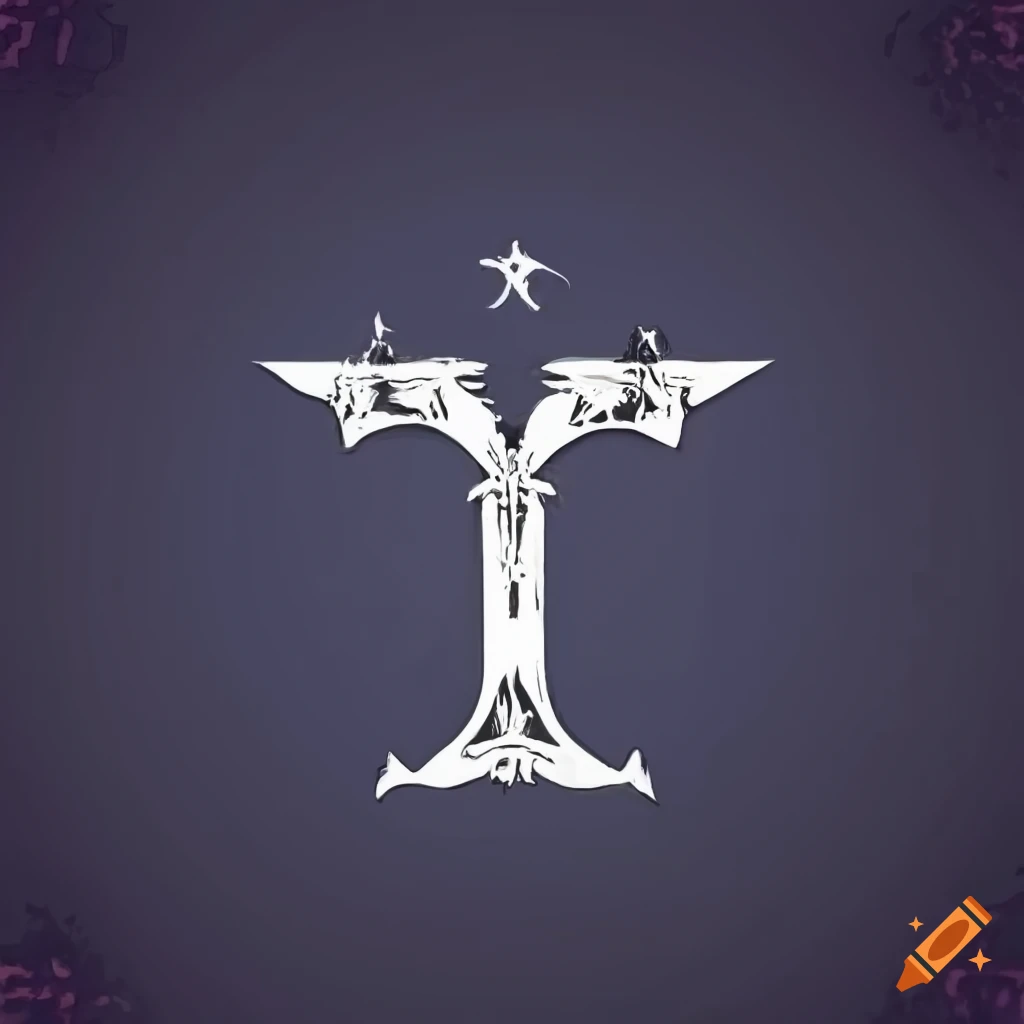 Occult-style letter t on Craiyon