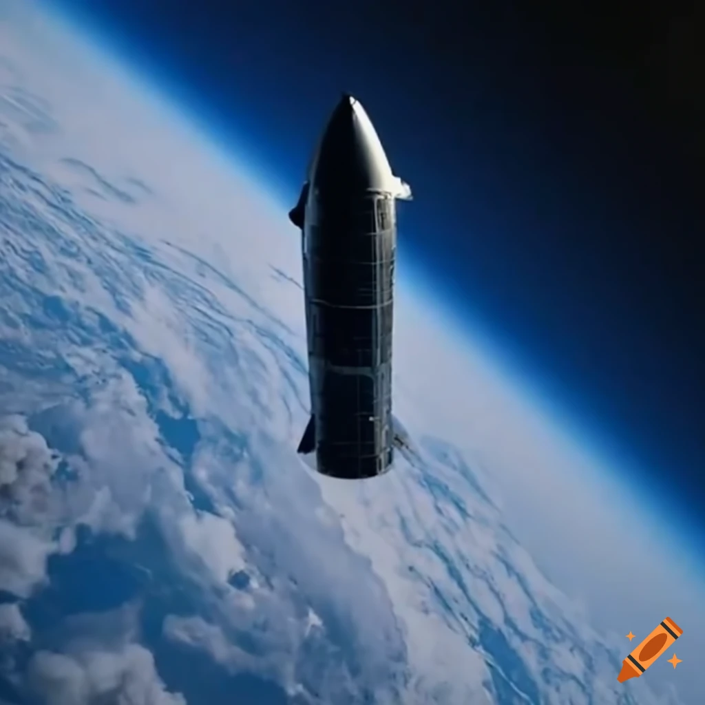 Spacex starship connecting to the international space station in space ...