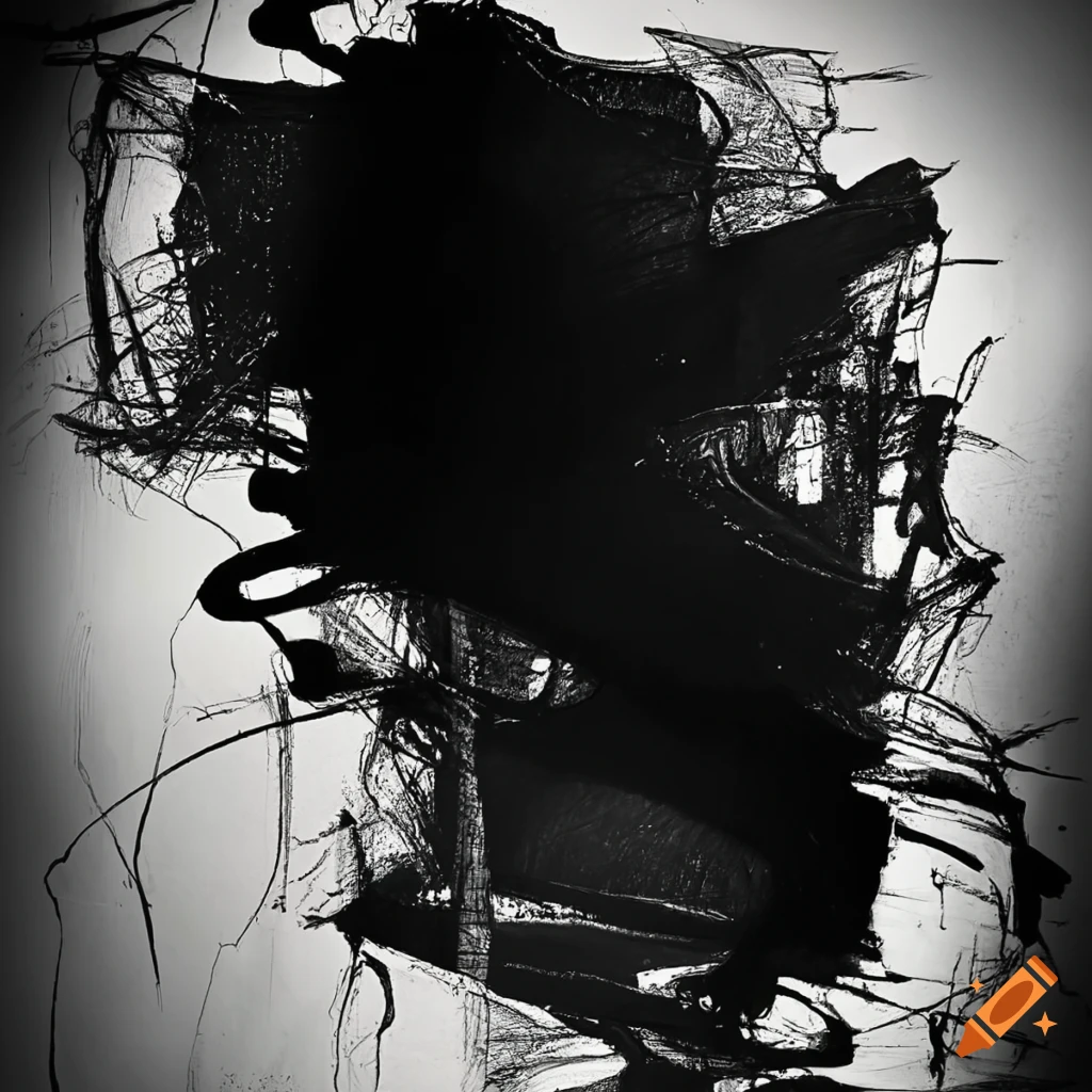 Abstract dark art on Craiyon