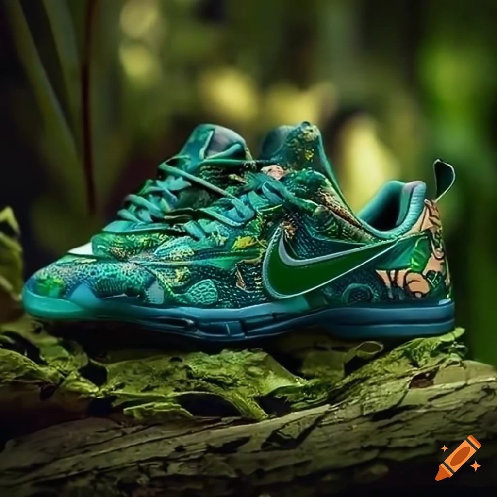 Nike shoe in a jungle on Craiyon