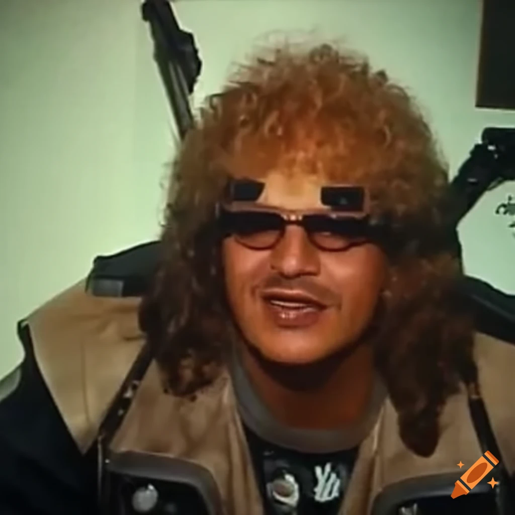 Redneck cyberpunk lifestyle captured in vhs footage on Craiyon