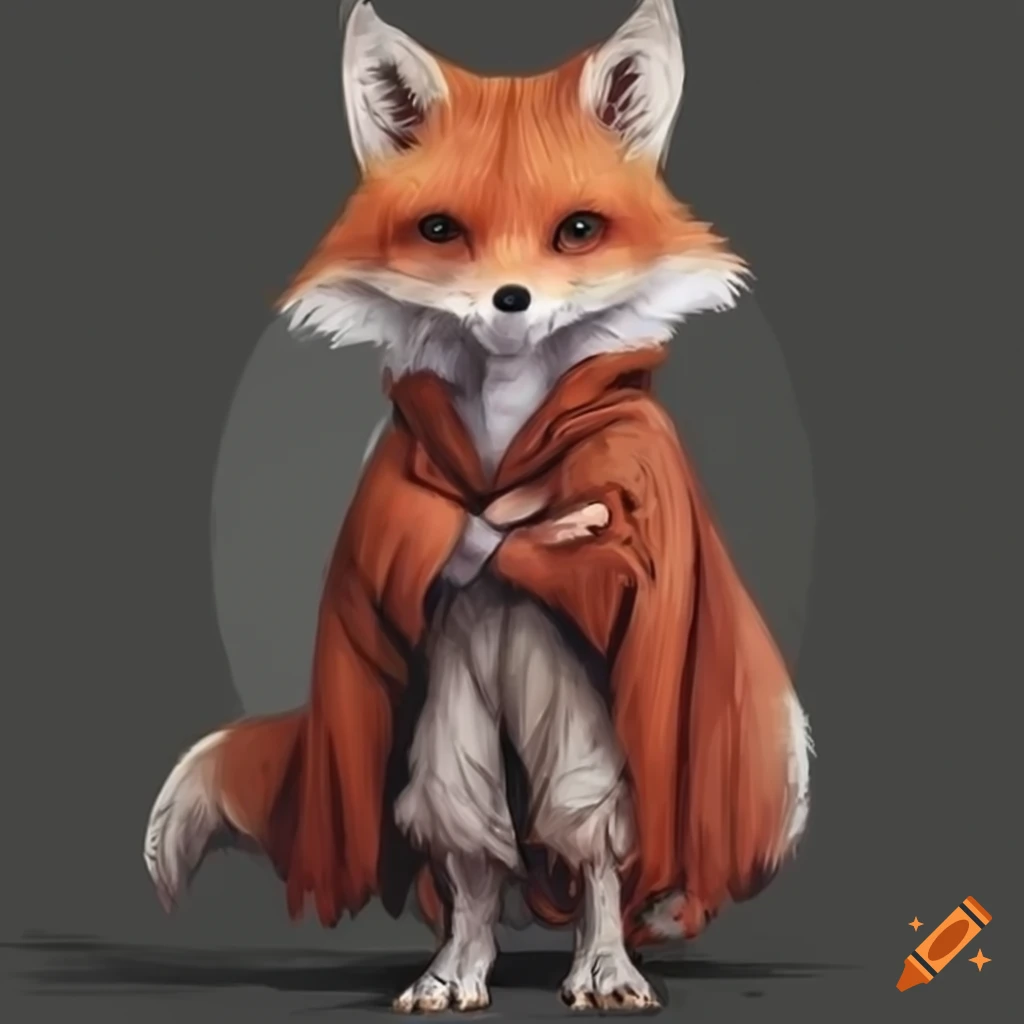 Fox-human child creature on Craiyon