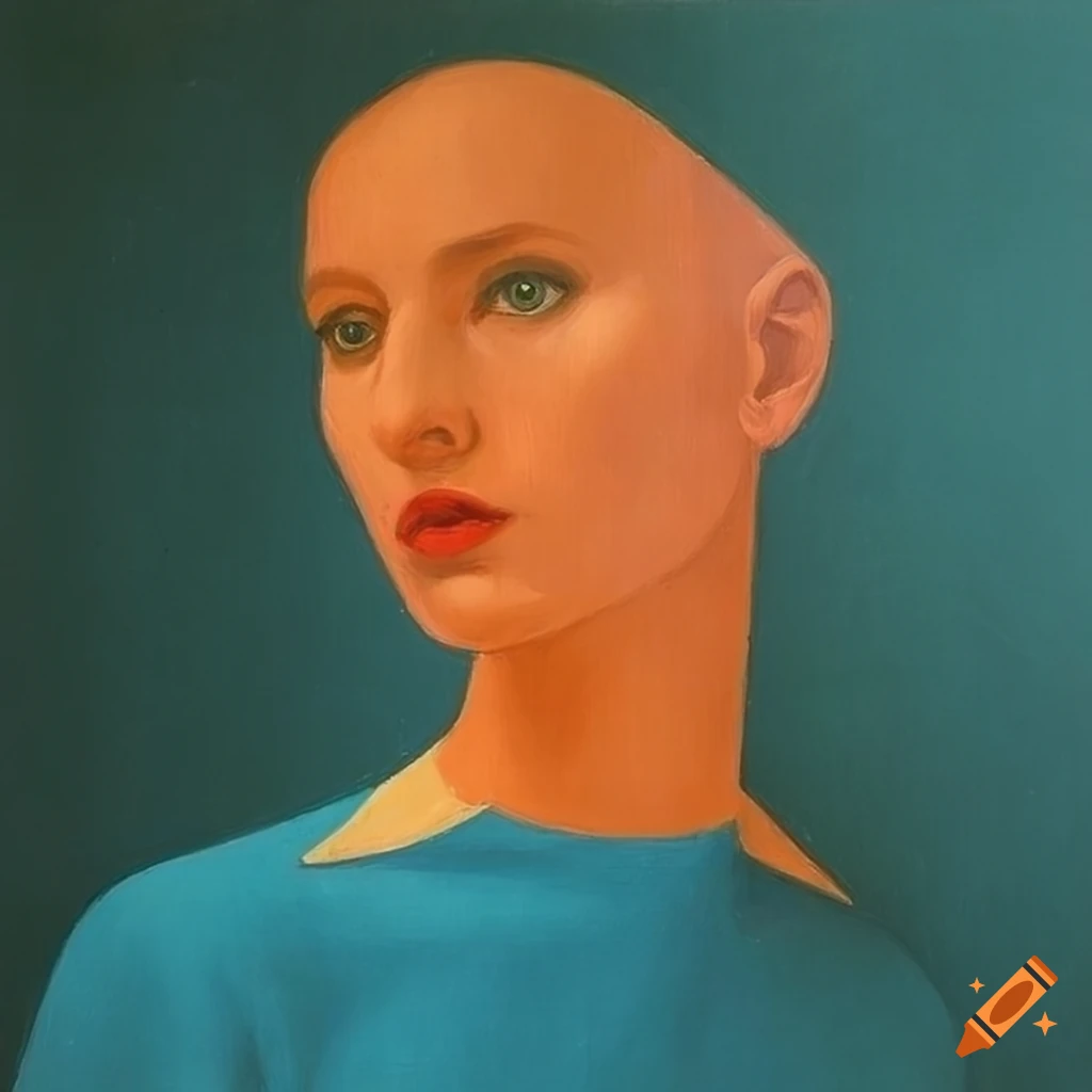 Beautiful french woman in casual style standing in geometric shapes by ...