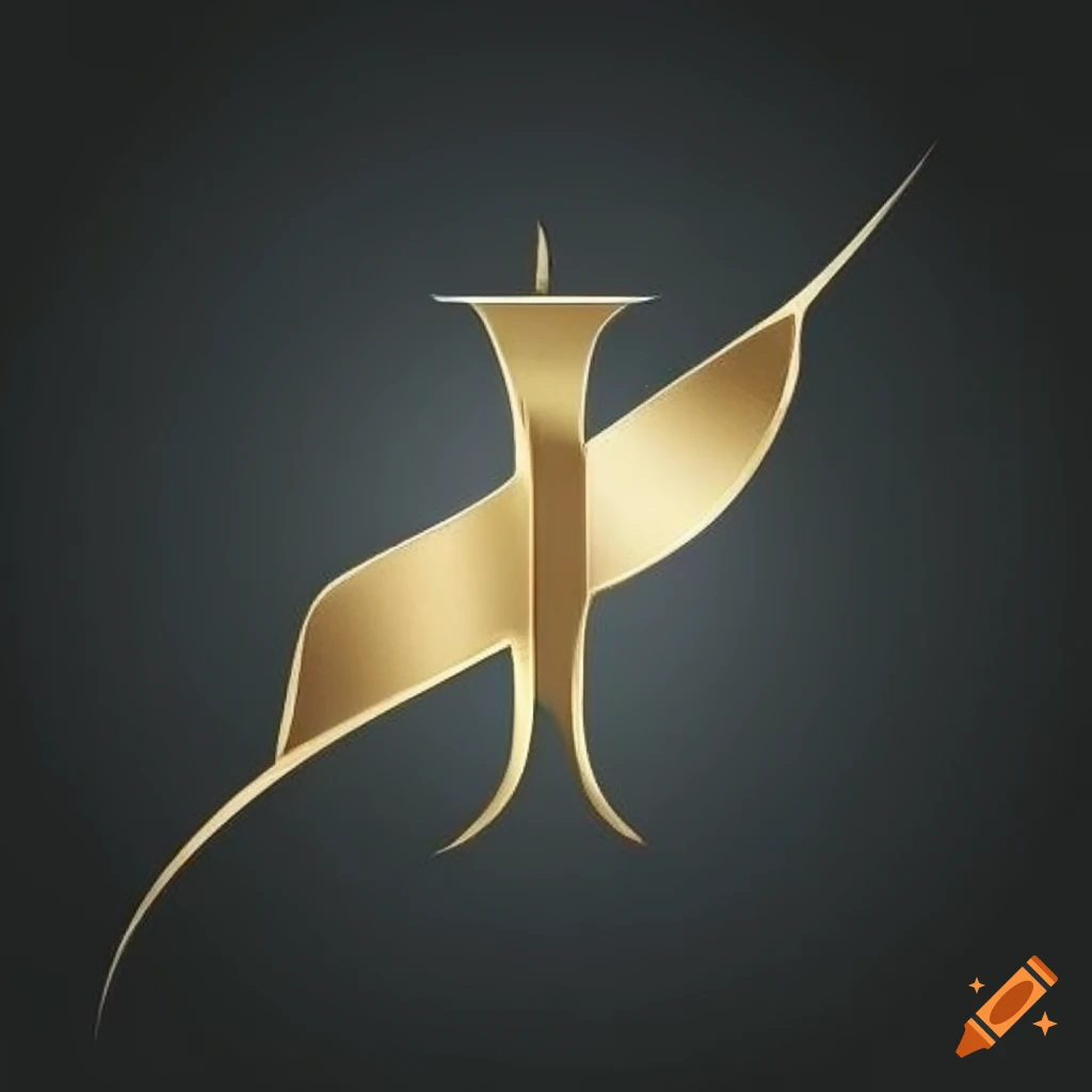Covenant logo in gold and grey colors on Craiyon