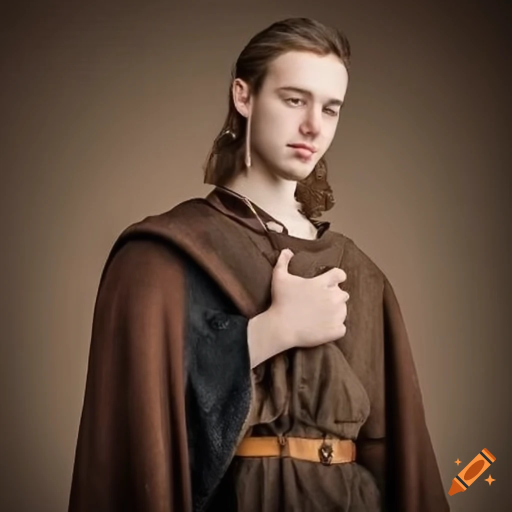 Young wealthy medieval man on Craiyon