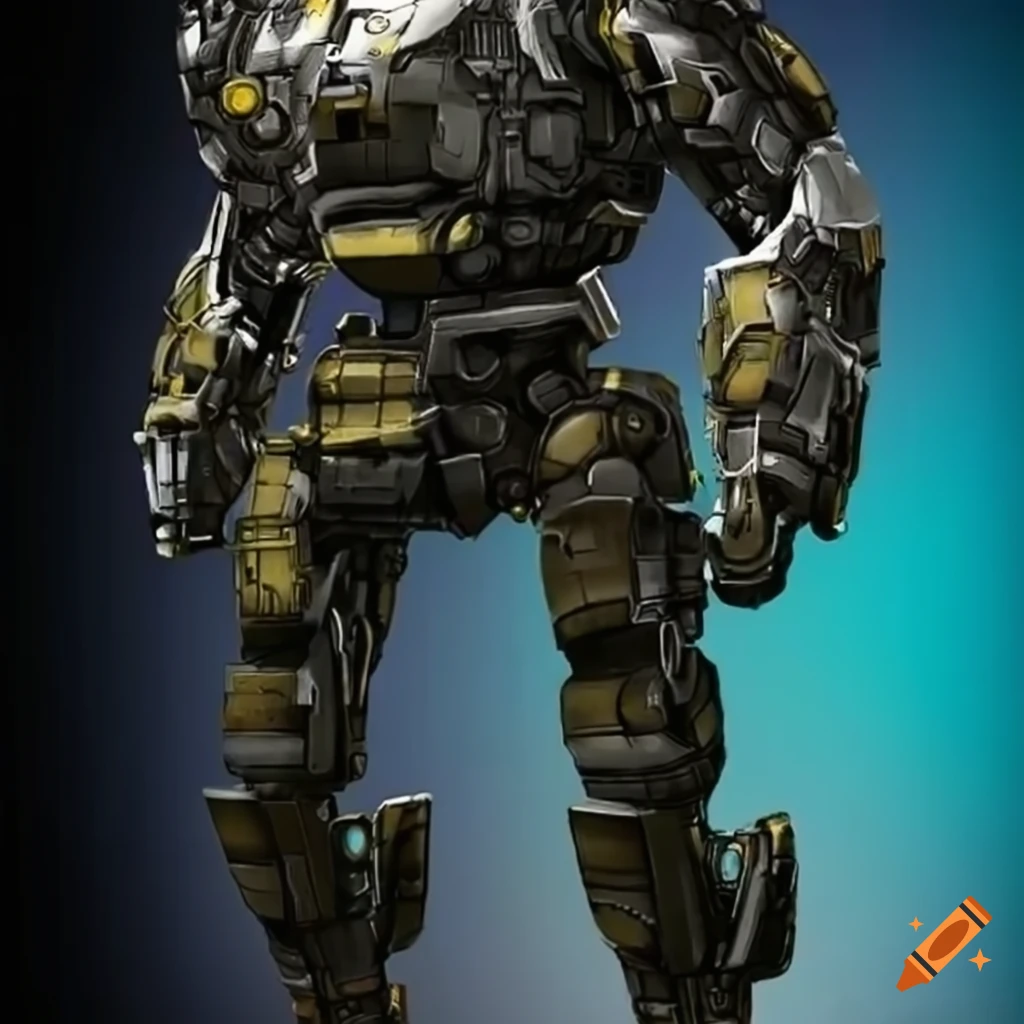 Mech suit on Craiyon