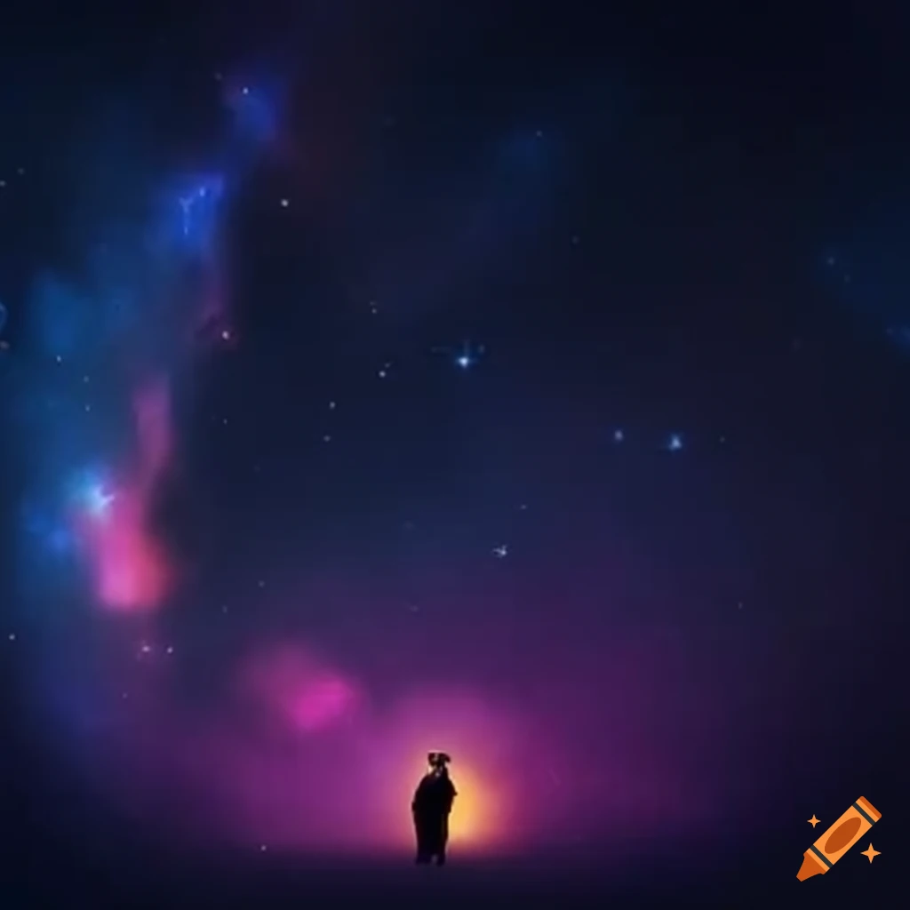 Juice wrld floating in vast starry space on Craiyon