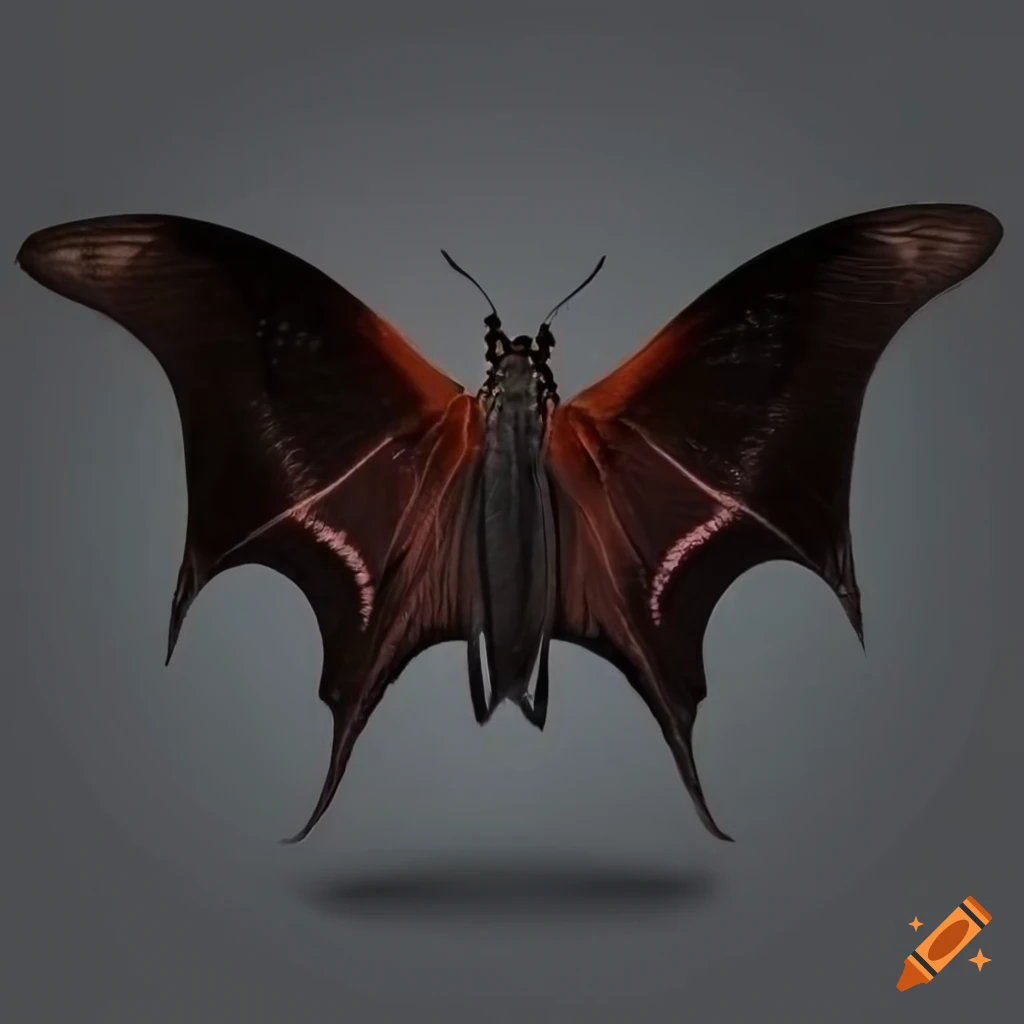 Bat butterfly wings on Craiyon