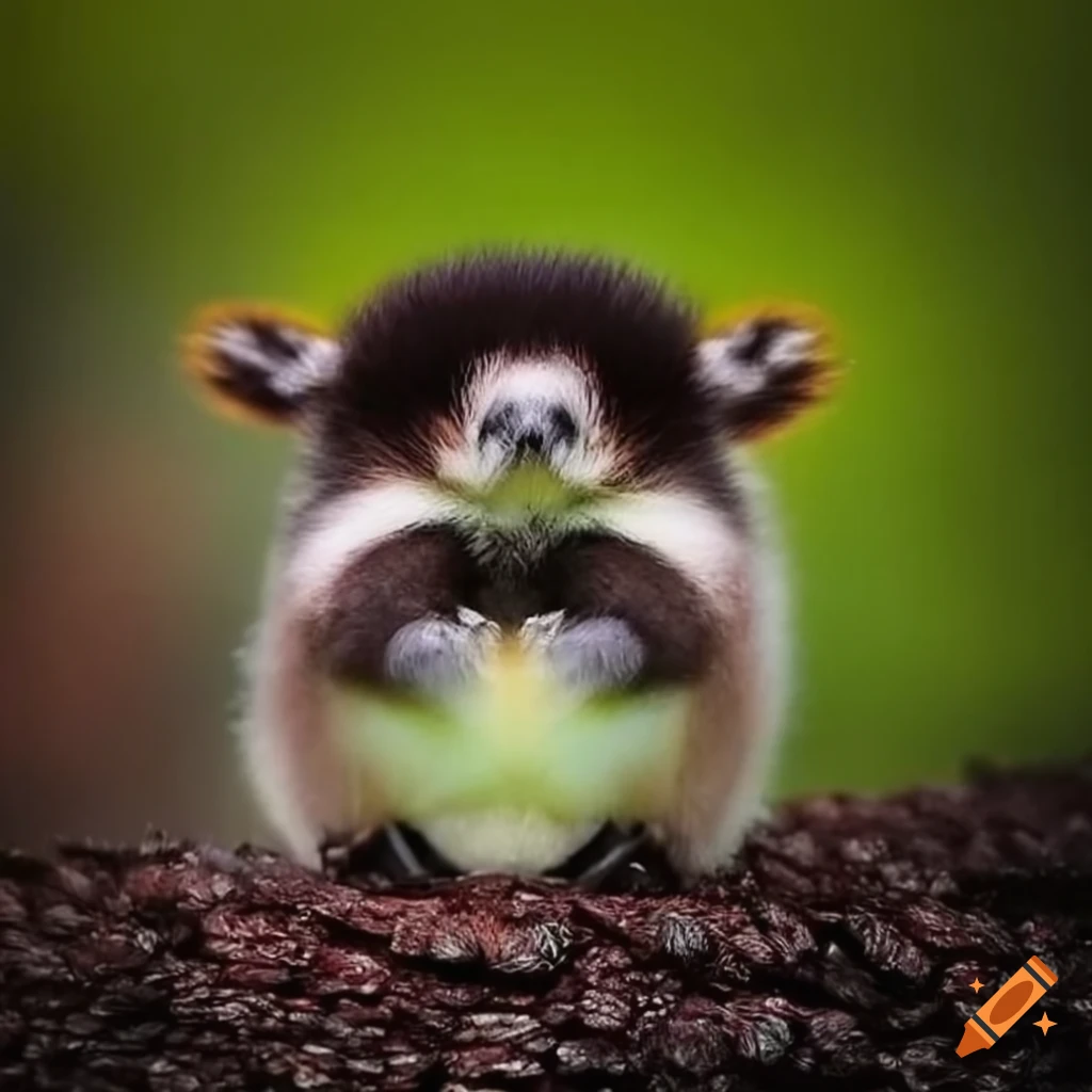 Unique animals with lots of fur in a cute and adorable environment on ...