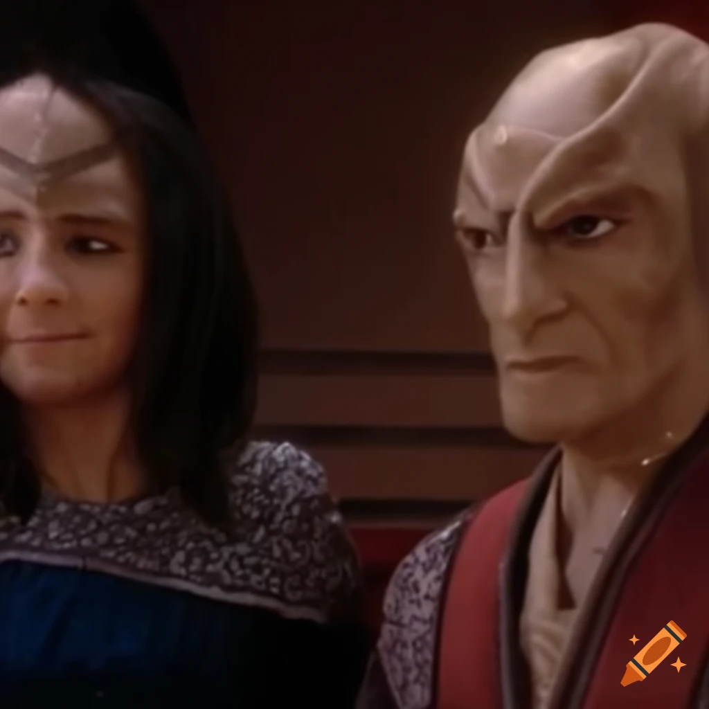 Cardassian youths on birthright bajor trip on Craiyon
