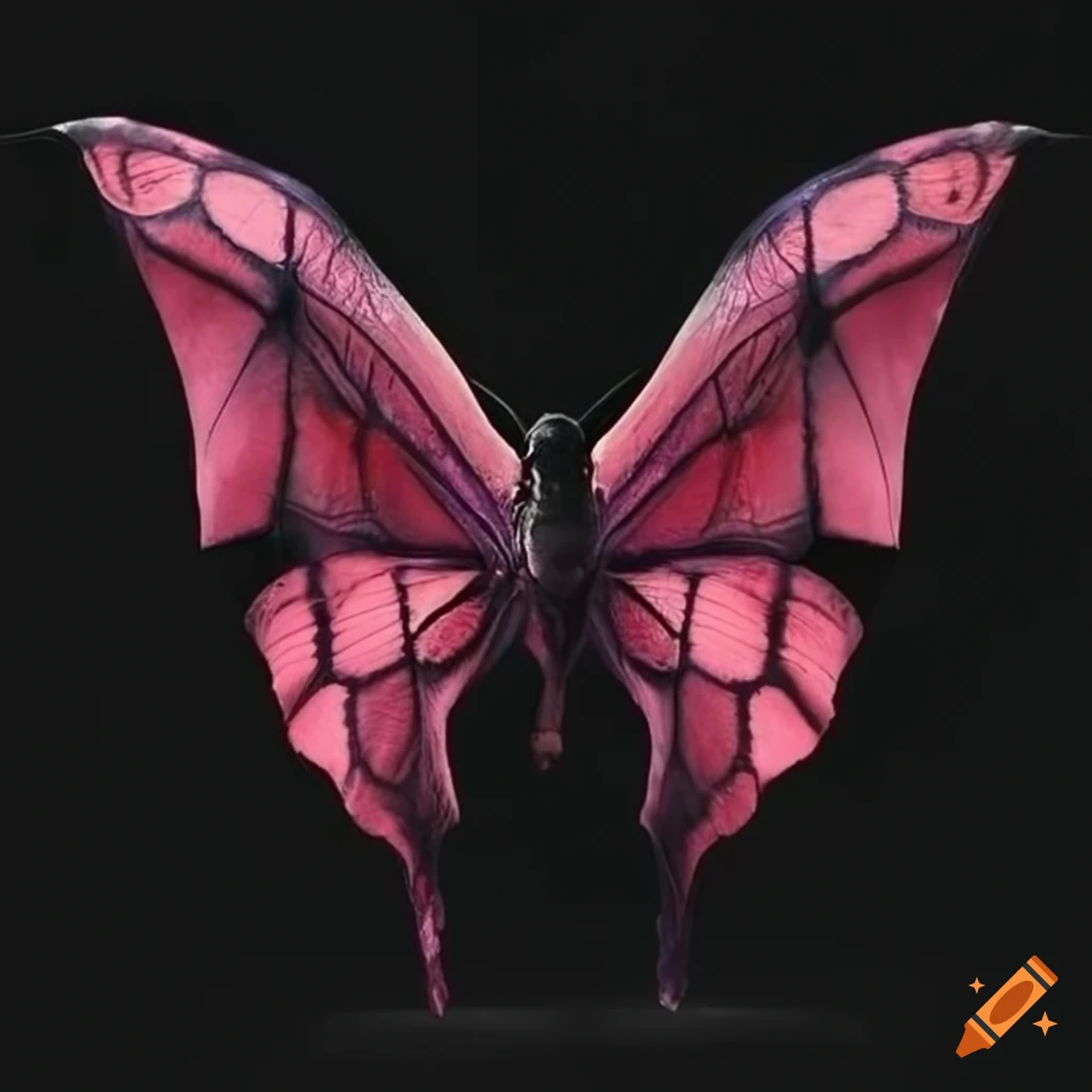 Bat body with butterfly wings on Craiyon