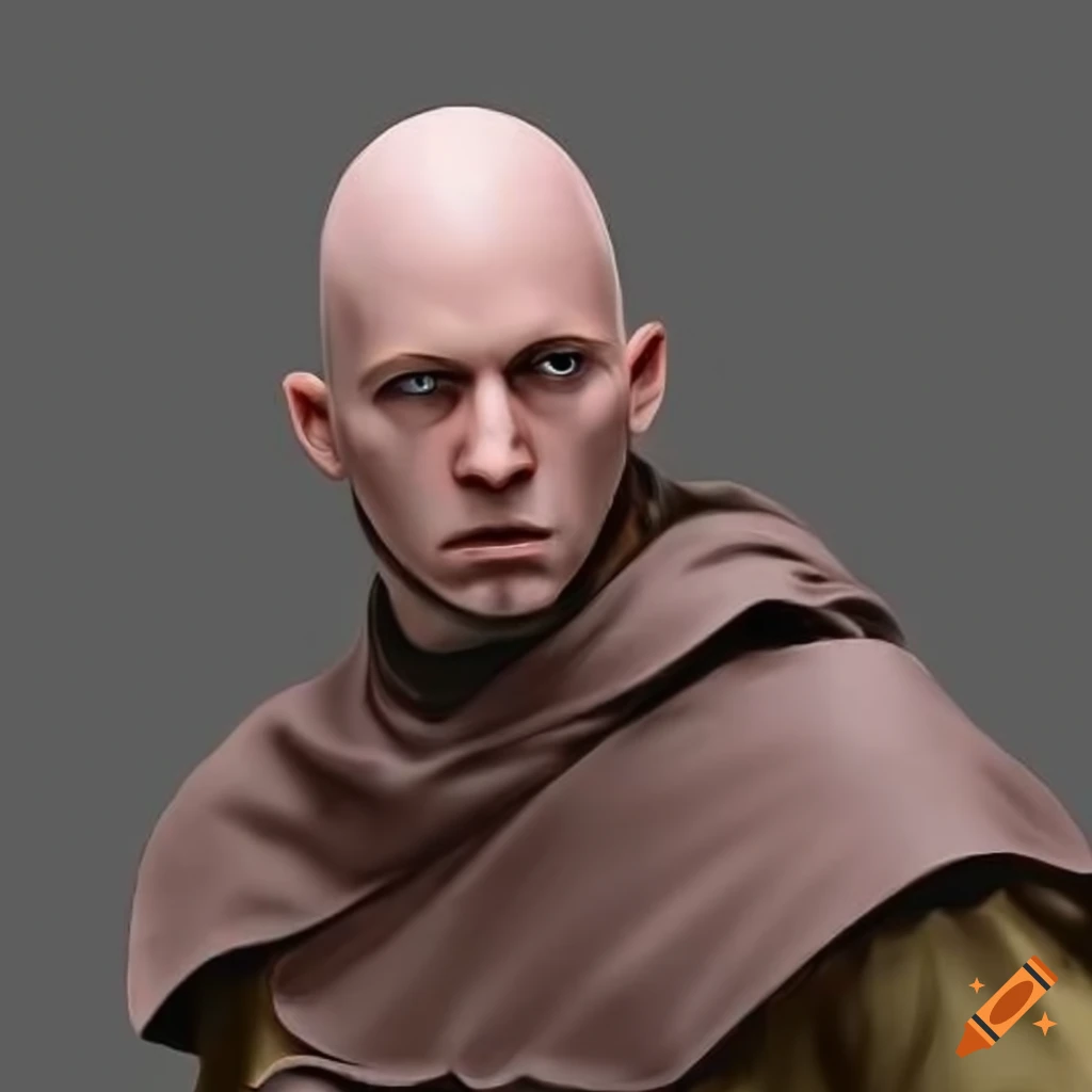 RPG male monk character in medieval renaissance style on Craiyon