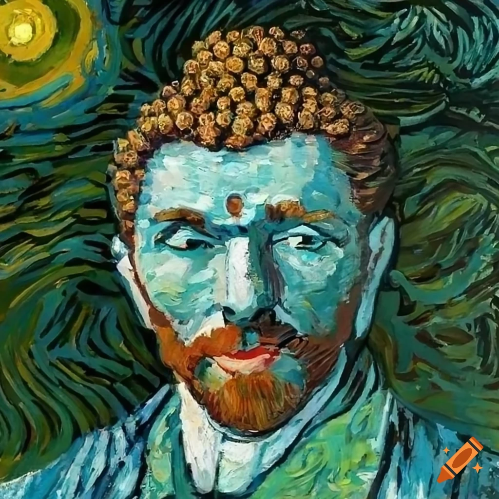 Portrait of buddha in the style of vincent van gogh on Craiyon