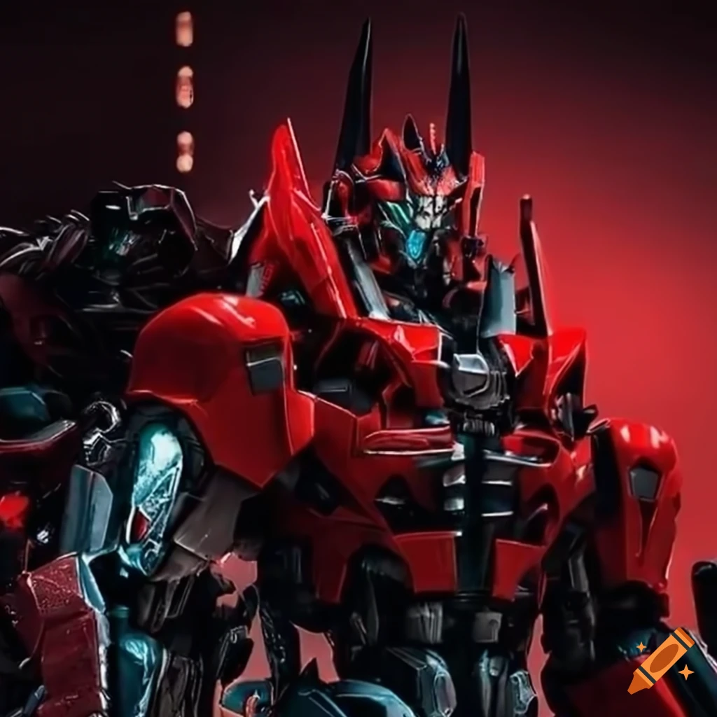 Transformers character resembling a red 2020 Toyota Supra ...