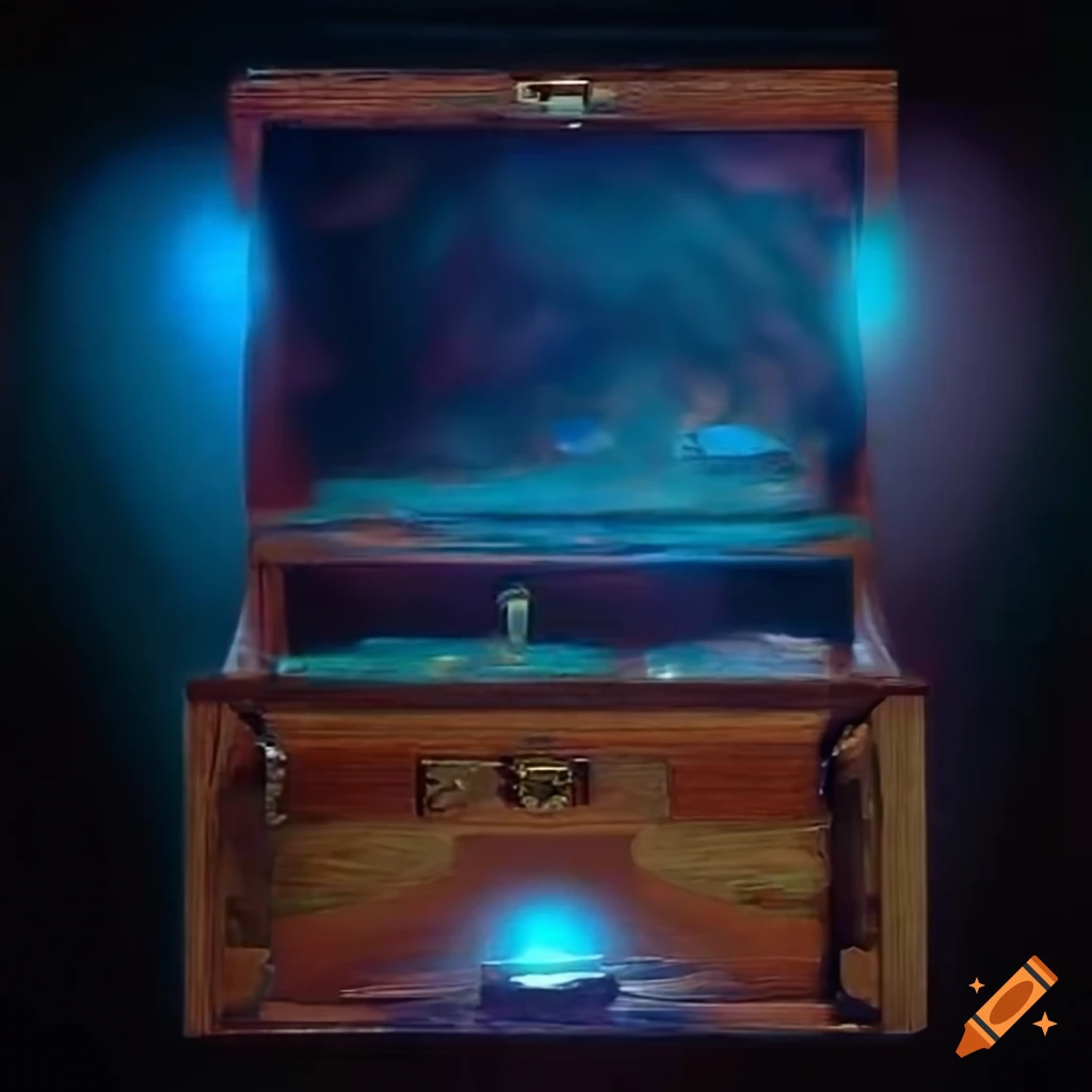 Traditional wooden music box with intricate carvings inspired by a ...