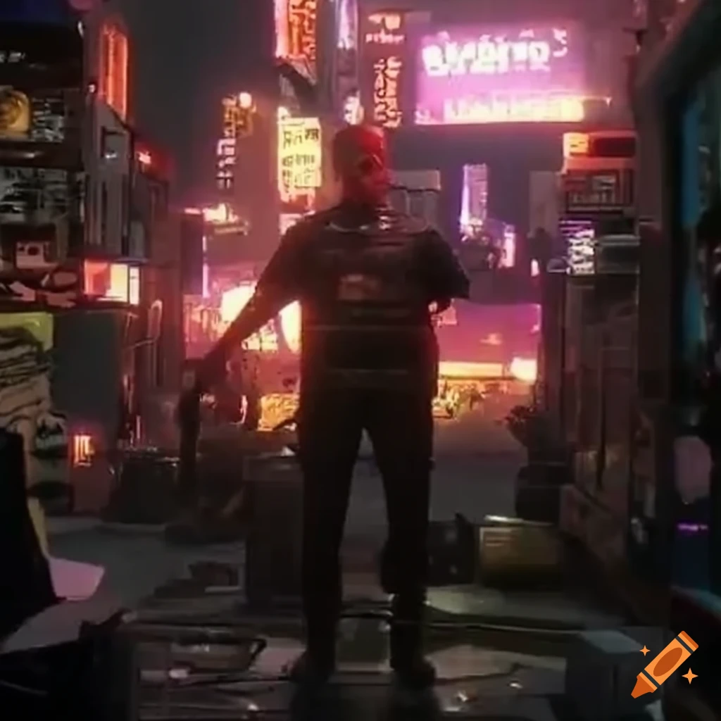 Vhs footage of cyberpunk individuals with a redneck twist on Craiyon