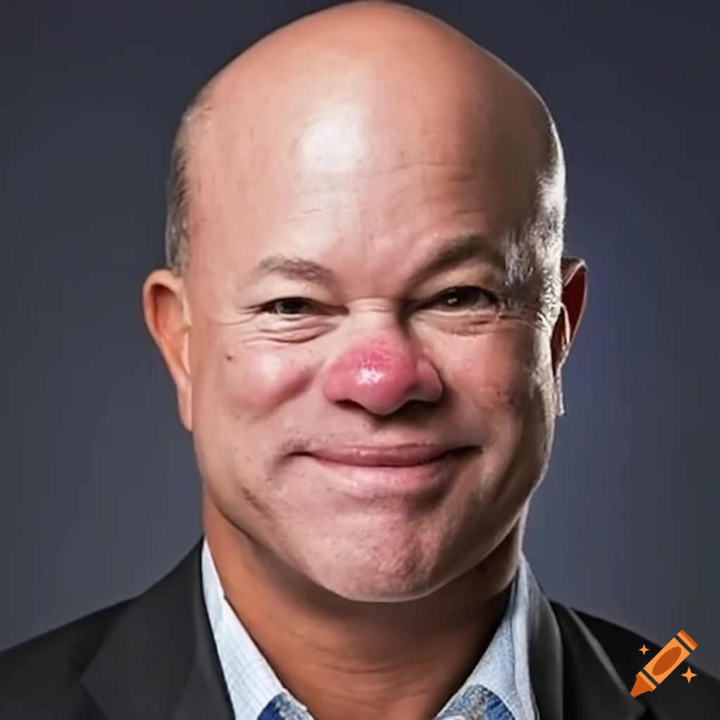 David Tepper Carolina Panthers Owner with clown nose and bozo clown ...