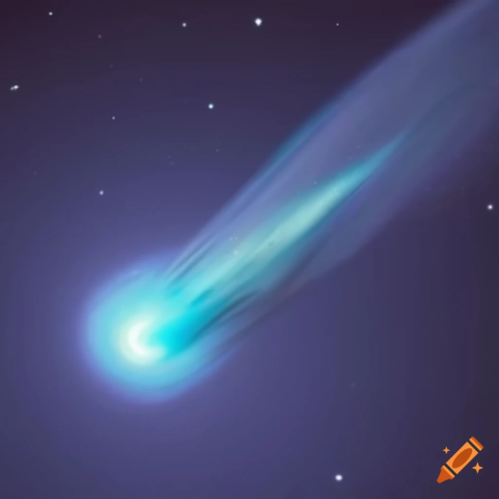 Comet in outer space on Craiyon