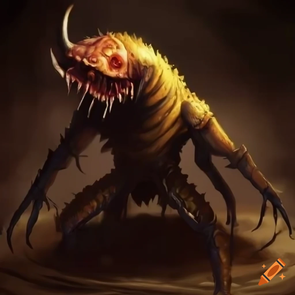Menacing underground insectoid creature inspired by Ankheg from ...